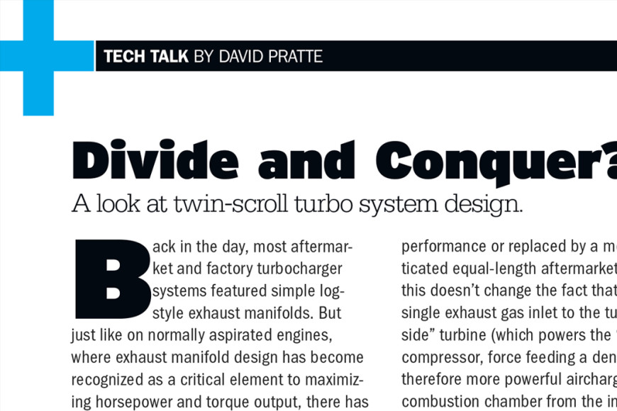 Twin Scroll Turbocharging Still The New Hotness Speed Academy